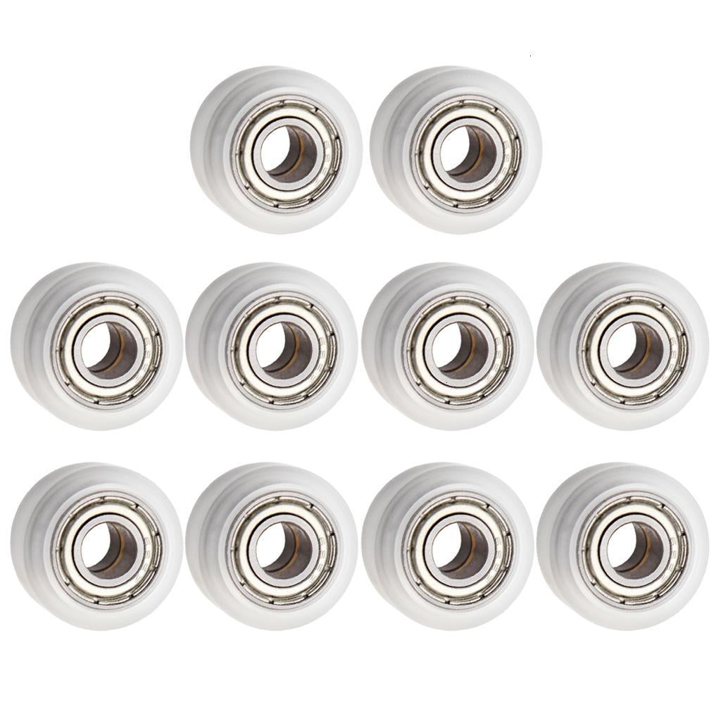 JNANEEI 10pcs High precision Pully Wheel Bearing CNC Stainless Steel ...