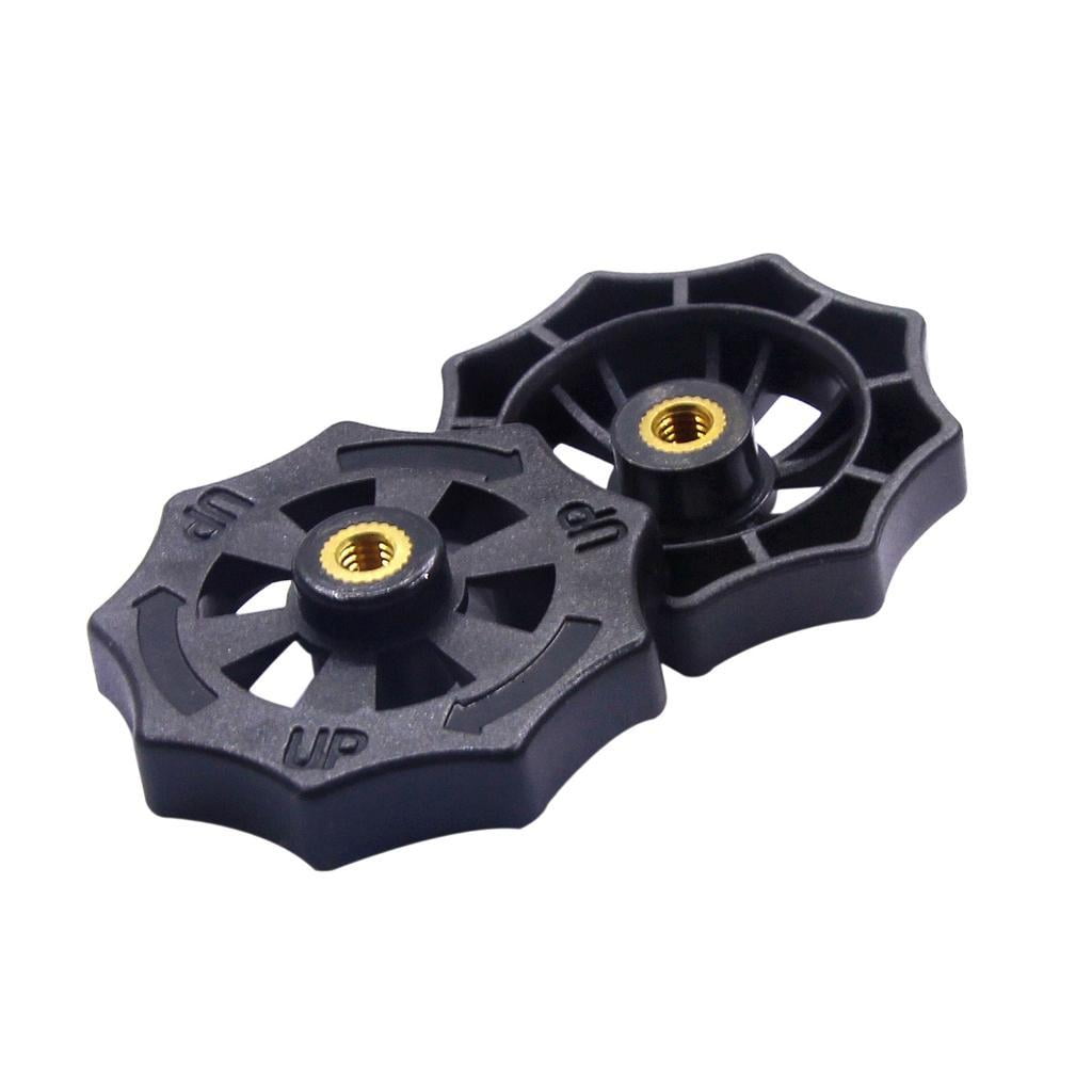 JNANEEI 10pcs M4 Knurled Copper Nuts 3D Printer Platform Leveling Nuts Heat Bed Platform ...