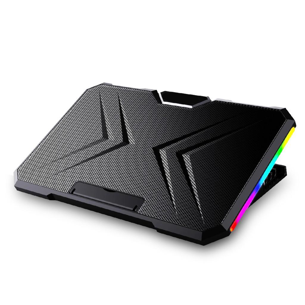 JNANEEI 12-17 inch Gaming Laptop Cooler Dual Turbo Fan and RGB Light 4 ...
