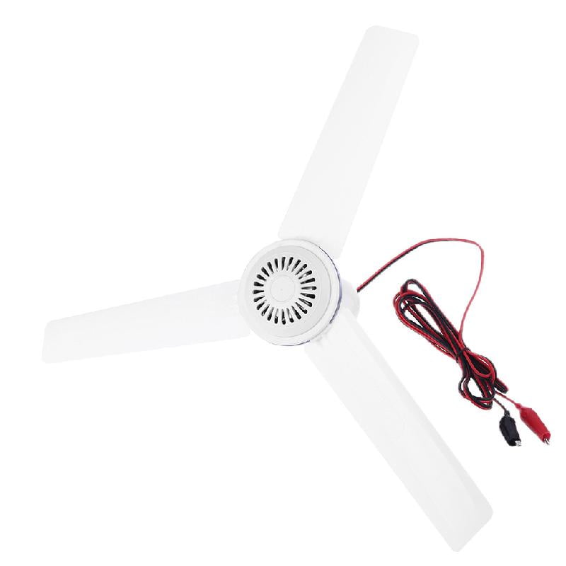 JNANEEI 12V Electric Mute Energy-Saving Fan Bedroom Breeze Gazebo Fan ...