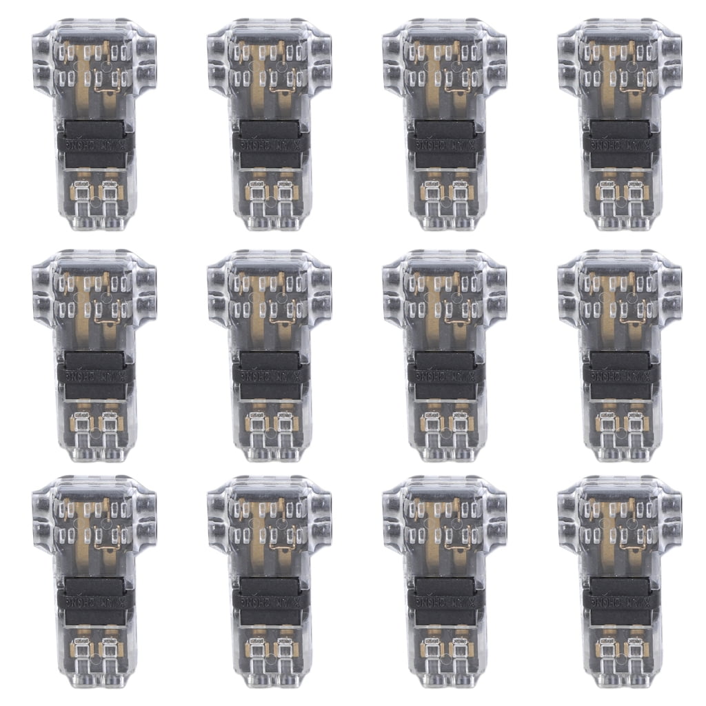 JNANEEI 12pcs Self Stripping 2 Pin Wire Connectors 3 Way Electrical ...