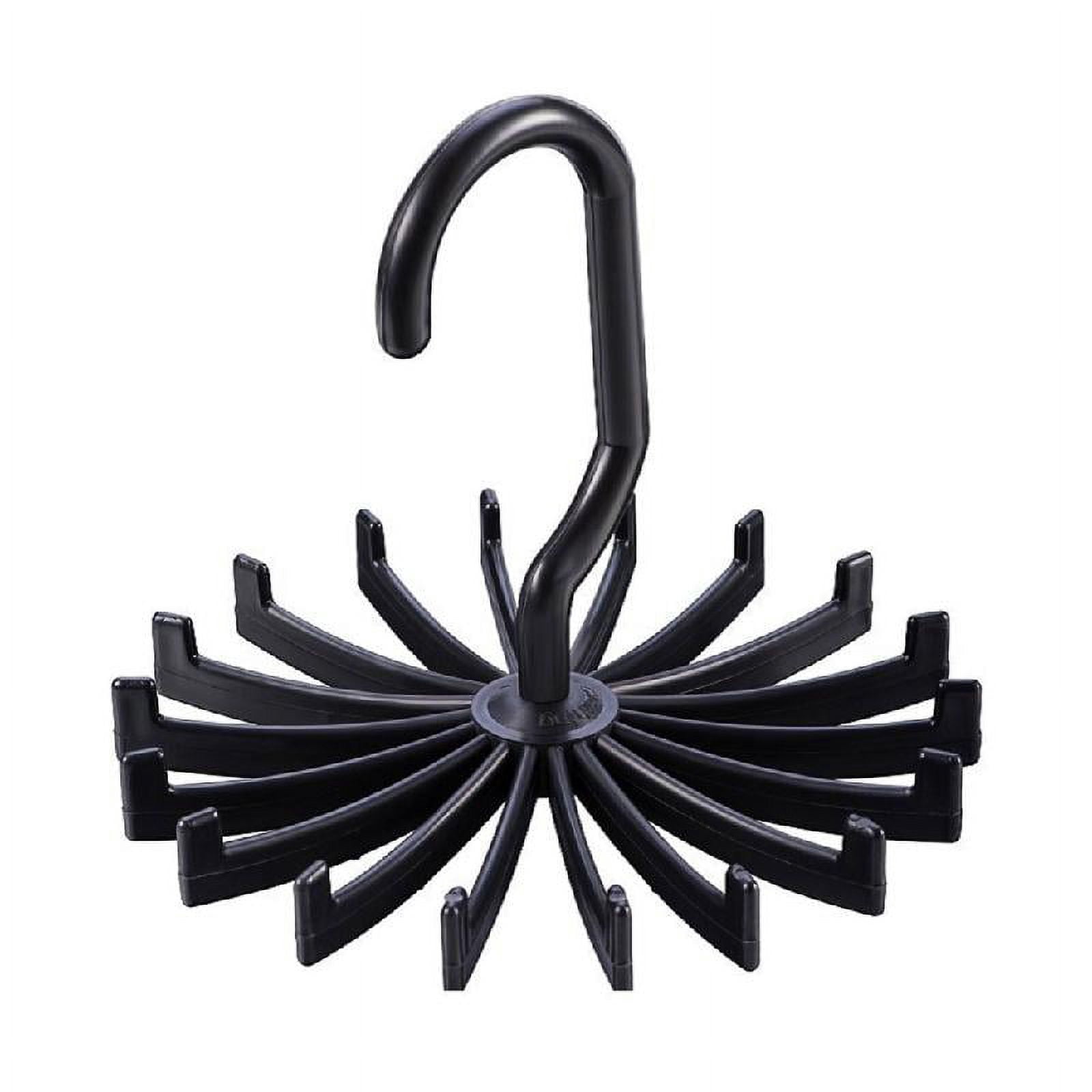 JNANEEI 18 Hooks Belt Rack 360 Degree Rotating Neck Tie Holder for ...