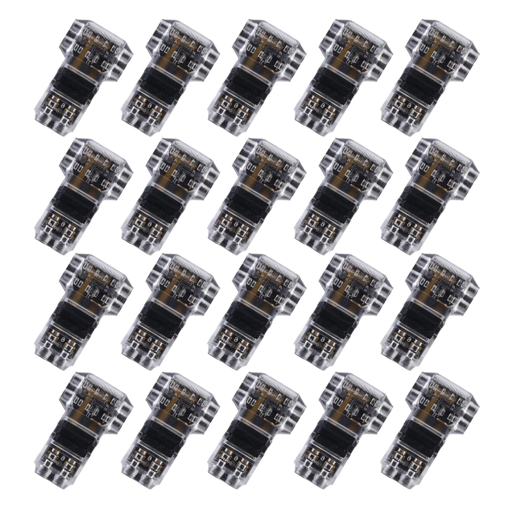 JNANEEI 20Pcs 2 Pin 3 Way Wire Connector Universals Compact Wire T Tap ...