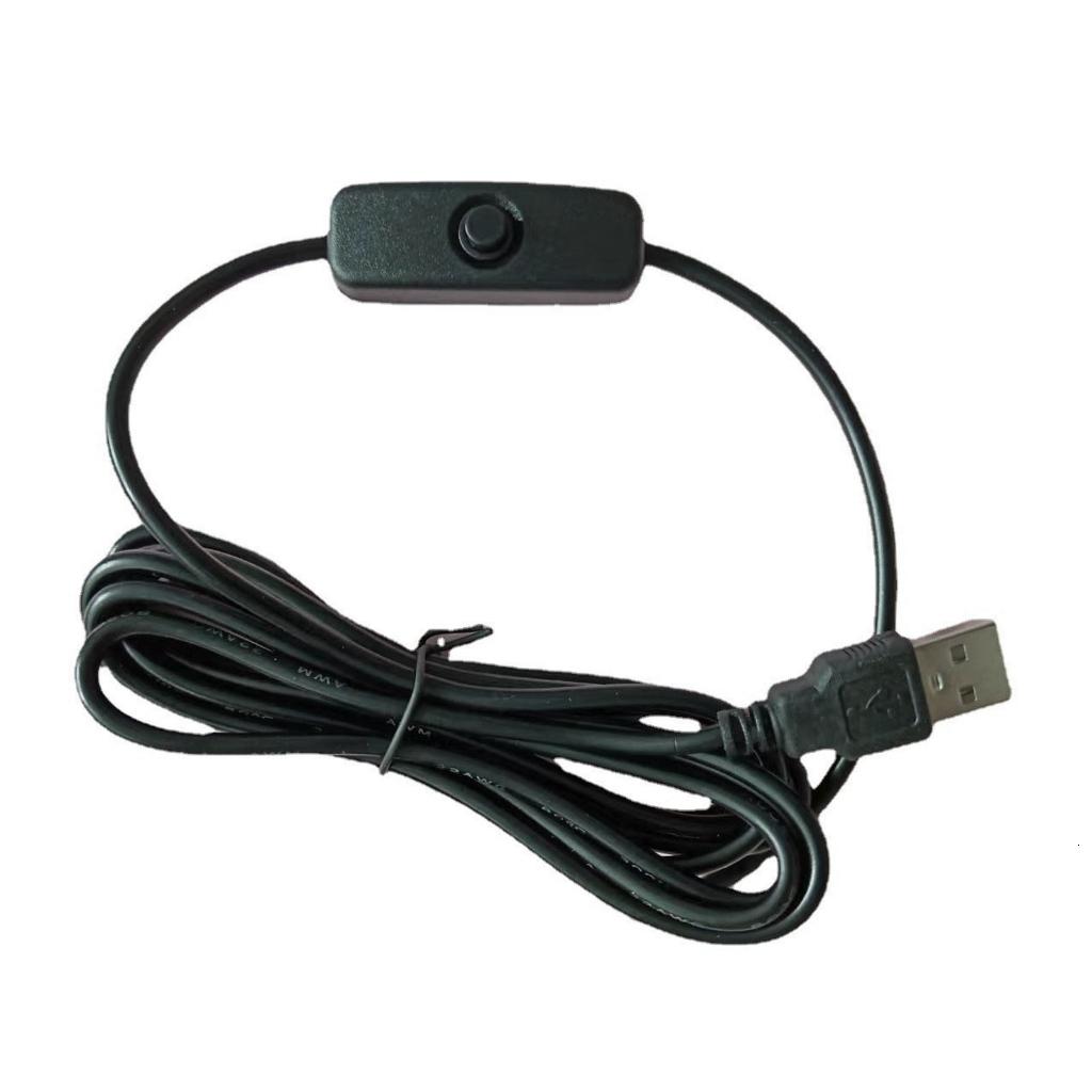 JNANEEI 2m USB Extension Cable with On/Off Switch Male to Female Cord ...