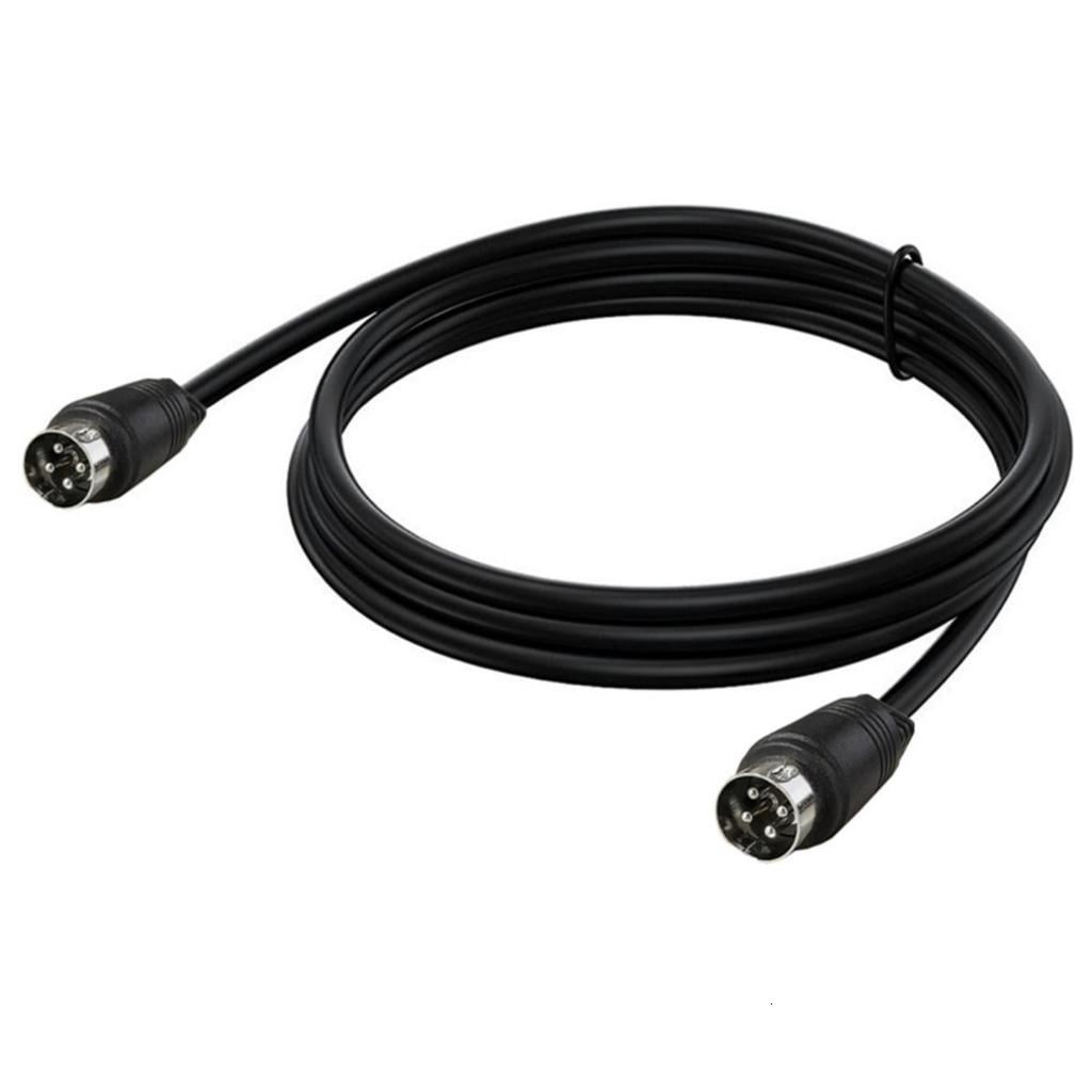 JNANEEI 4 Pin DIN Male to Male Plug Extension Cable for Home Sound and ...