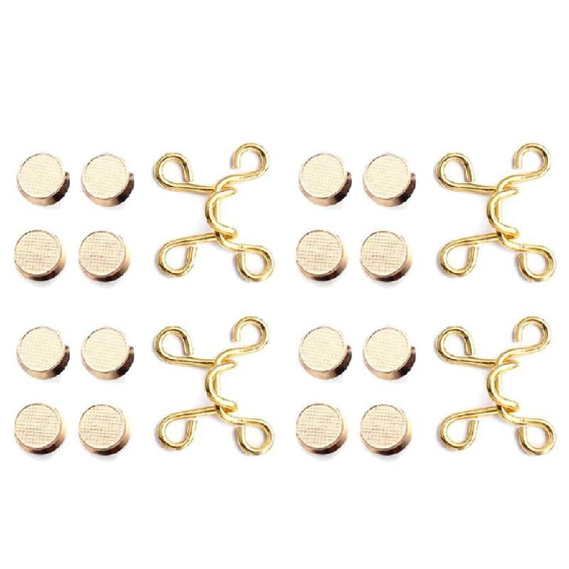 JNANEEI 4 Sets Adjustable Waist Buckles Metal Button Jeans Button ...