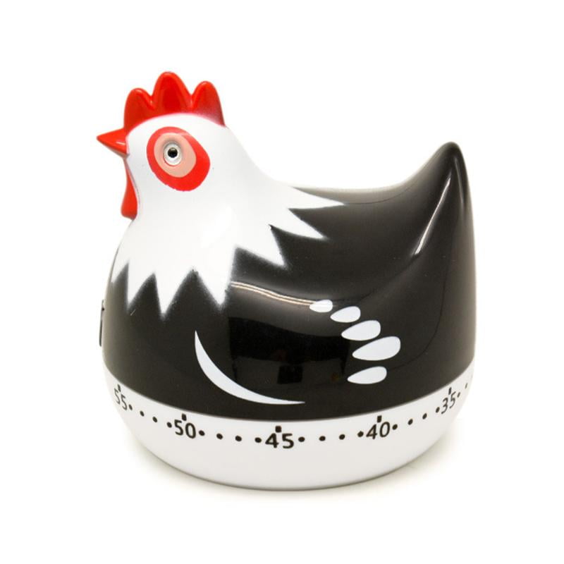 JNANEEI 55 Minutes Novelty Chicken Kitchen Timer Mechanical Rotating ...