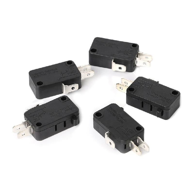 JNANEEI 5Pcs 16A 250VAC 0.3A 250VAC Switches Srew Connector Actuator Limit Micro Switch ...