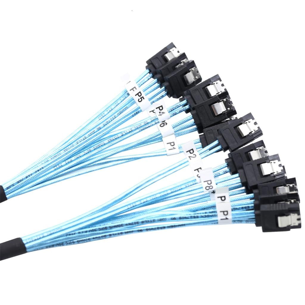 JNANEEI 8Pcs SataSAS Cable SATA3 Data Cables with Locking Latches for ...
