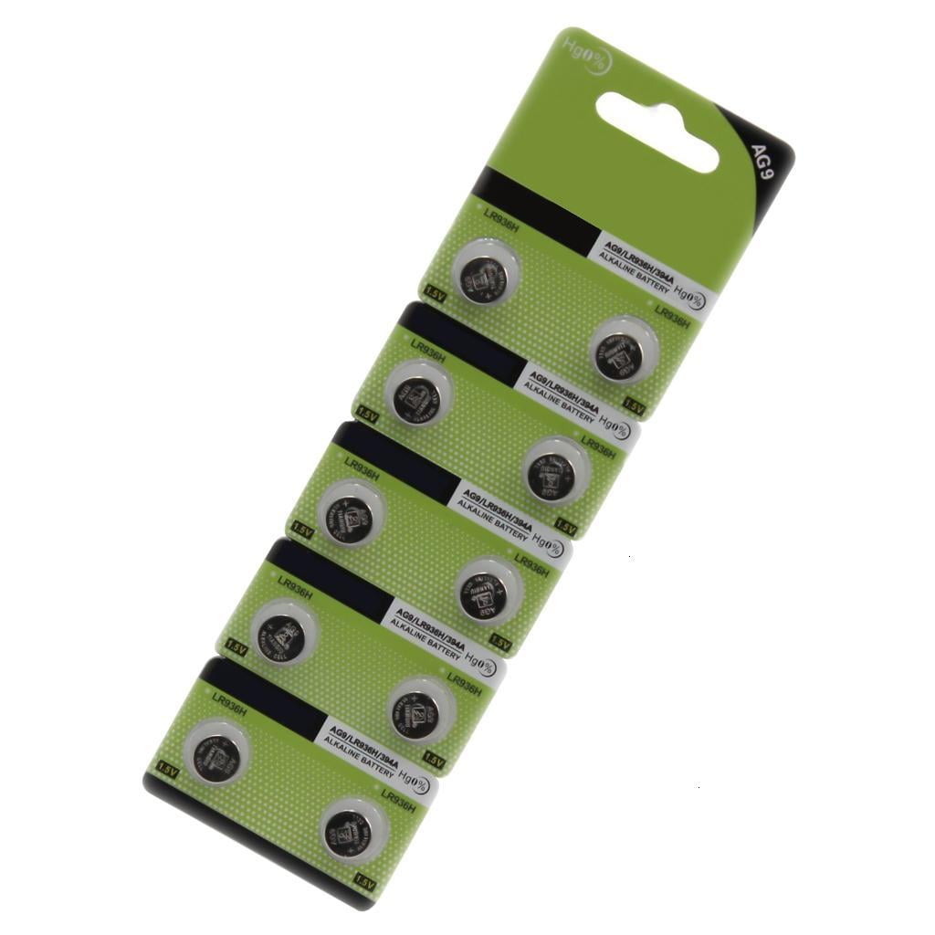 JNANEEI AG9/LR936/394 Button Coin Cell Batteries Durability Button Batteries for Daily Use ...