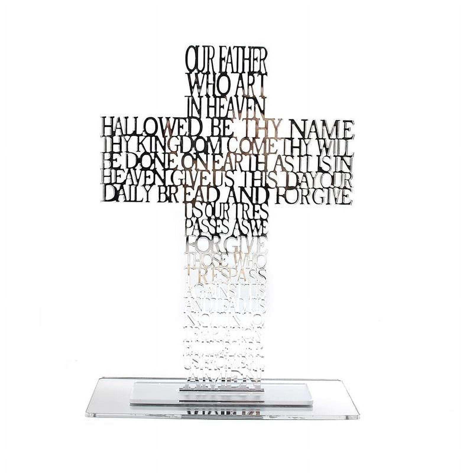 JNANEEI Acrylic Priest Father Scriptures for Cross with Stand Religious ...