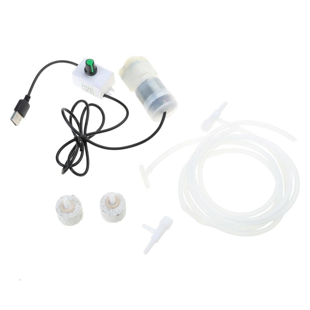 JNANEEI Aquarium Mini USB Air Pumps Portable Fish Tank Oxygen Air Pumps ...
