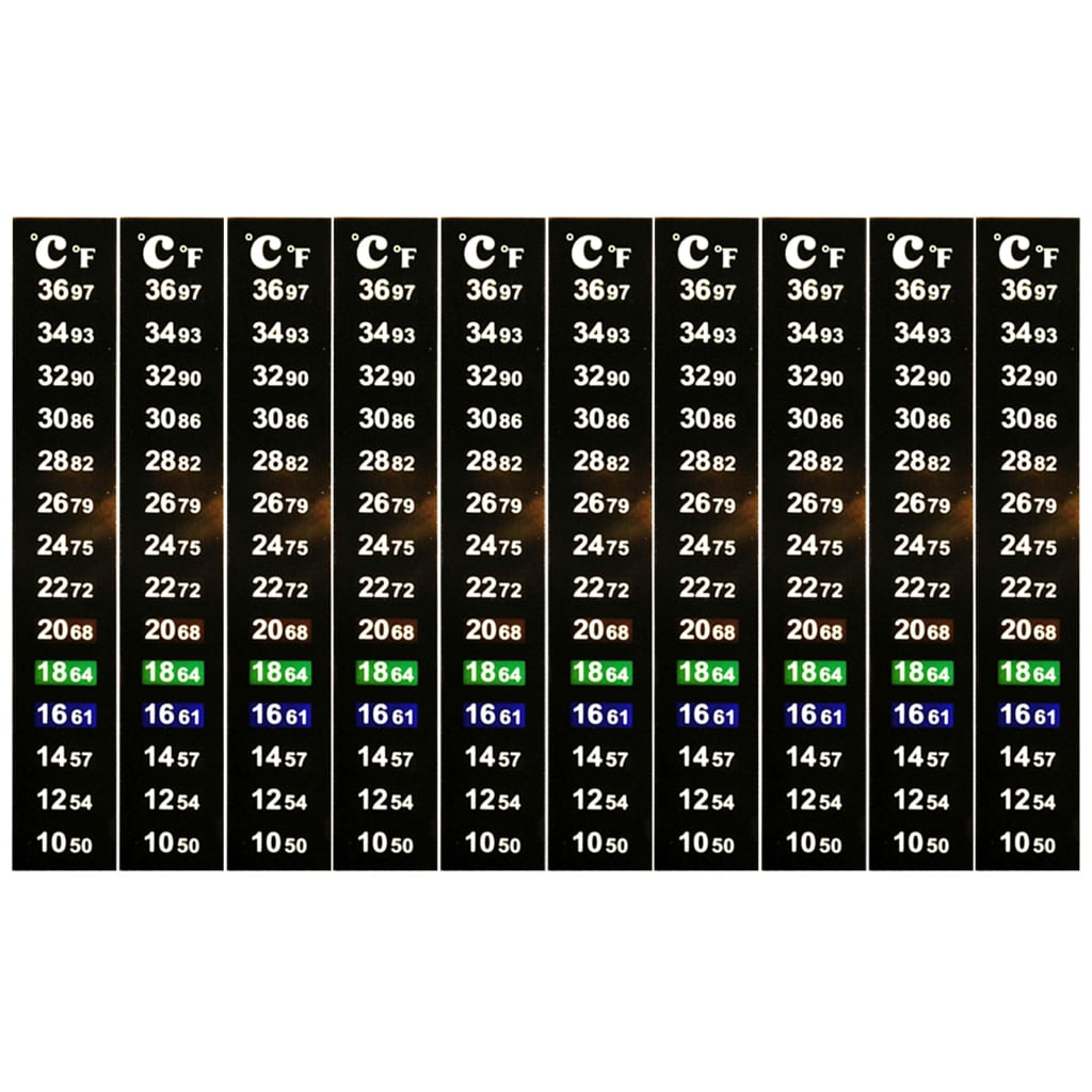 JNANEEI Aquarium Thermometer Sticker Fish for Tank Temperature Strip ...