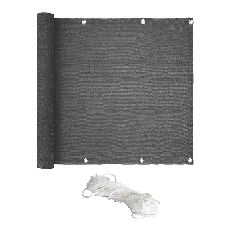 JNANEEI Balcony Privacy Cover Mesh Fence Opaque Weather-Resistant Uv ...