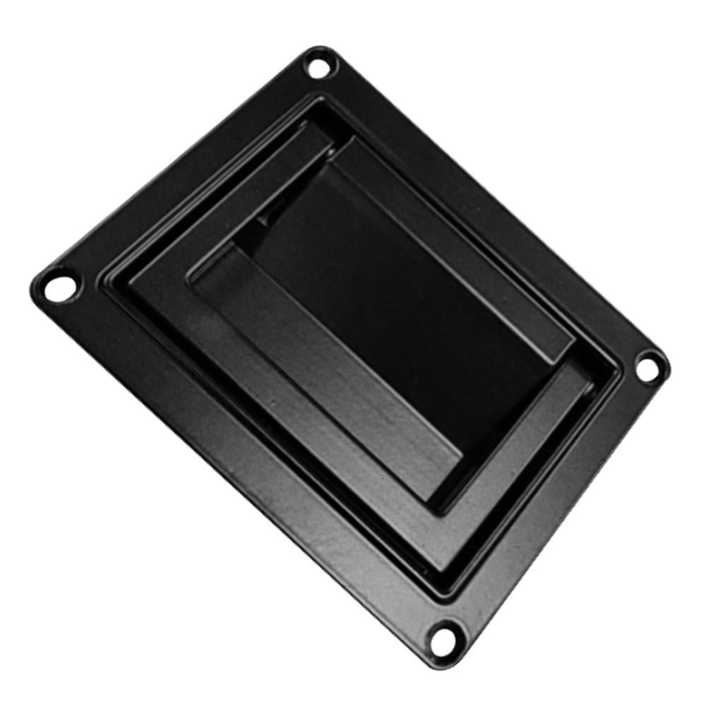 JNANEEI Black Recessed Pull Handle Zinc Alloy Panel Folding Handle Box ...