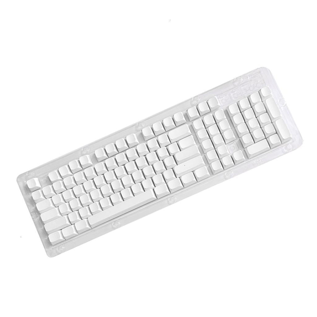 JNANEEI Blank 104 Key White Keycap Set In XDA Height PBT Keycaps For ...