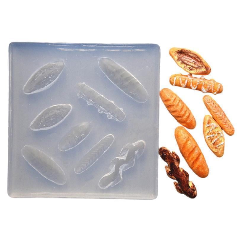 JNANEEI Bread Silicone Molds Non Stick Easy to Demold Mini Bread Resin ...