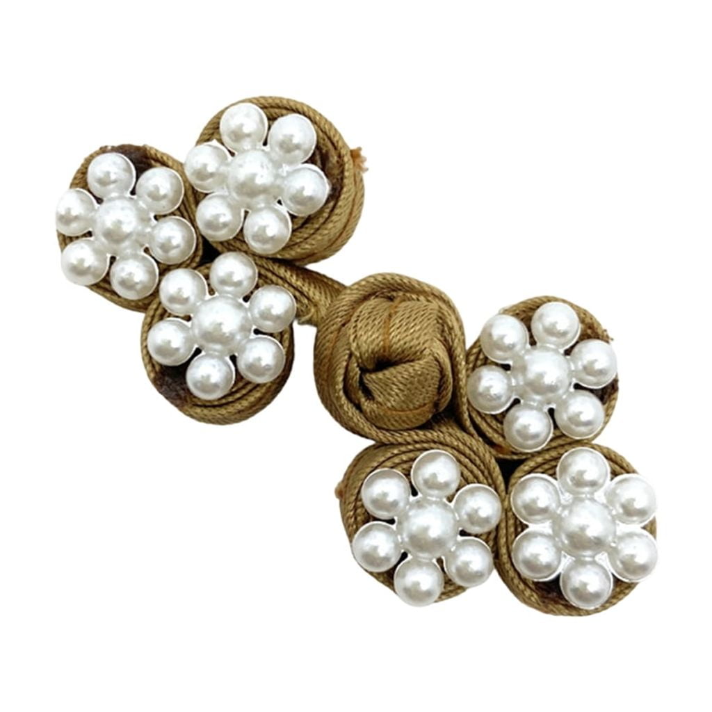 JNANEEI Cheongsam Button Beaded Chinese Knots Button Handmade Closures ...