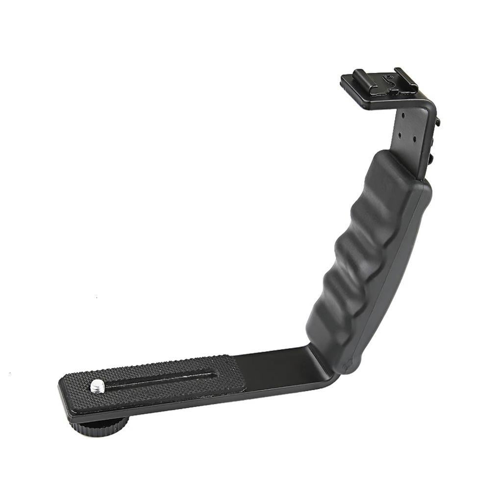 JNANEEI DSLR Camera L-Bracket Video Handle Grip Flash Light with Cold ...