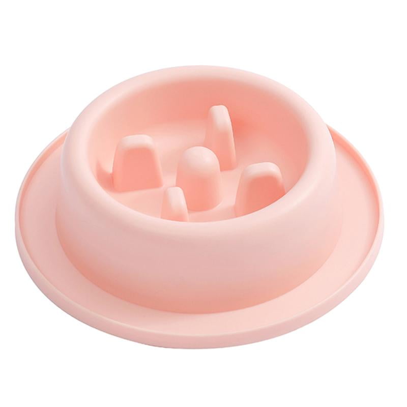 JNANEEI Dog Slow Feeder Round Bowl Interactive Fun Shape Durable Bowls ...