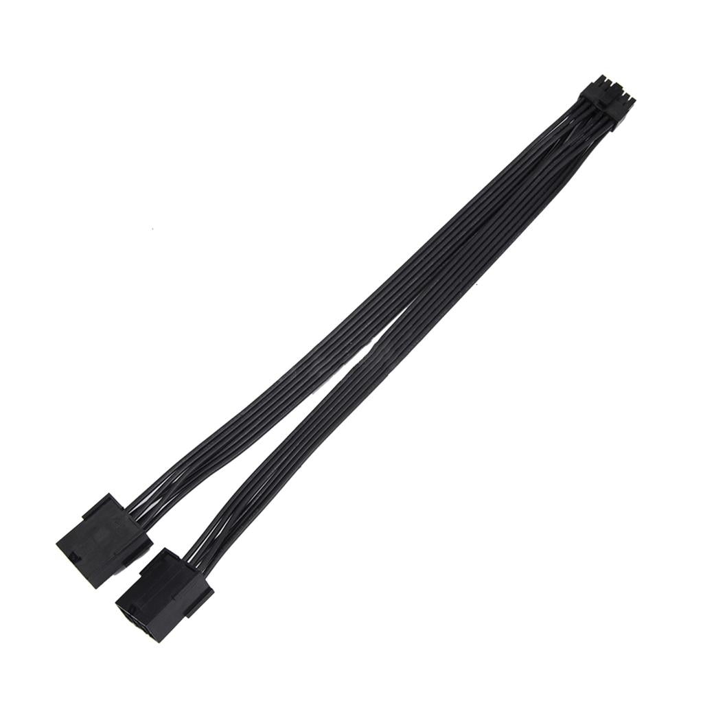 JNANEEI Dual PCIE GPU 6Pin 8Pin to Mini 12Pin male GPU Power Adapter ...