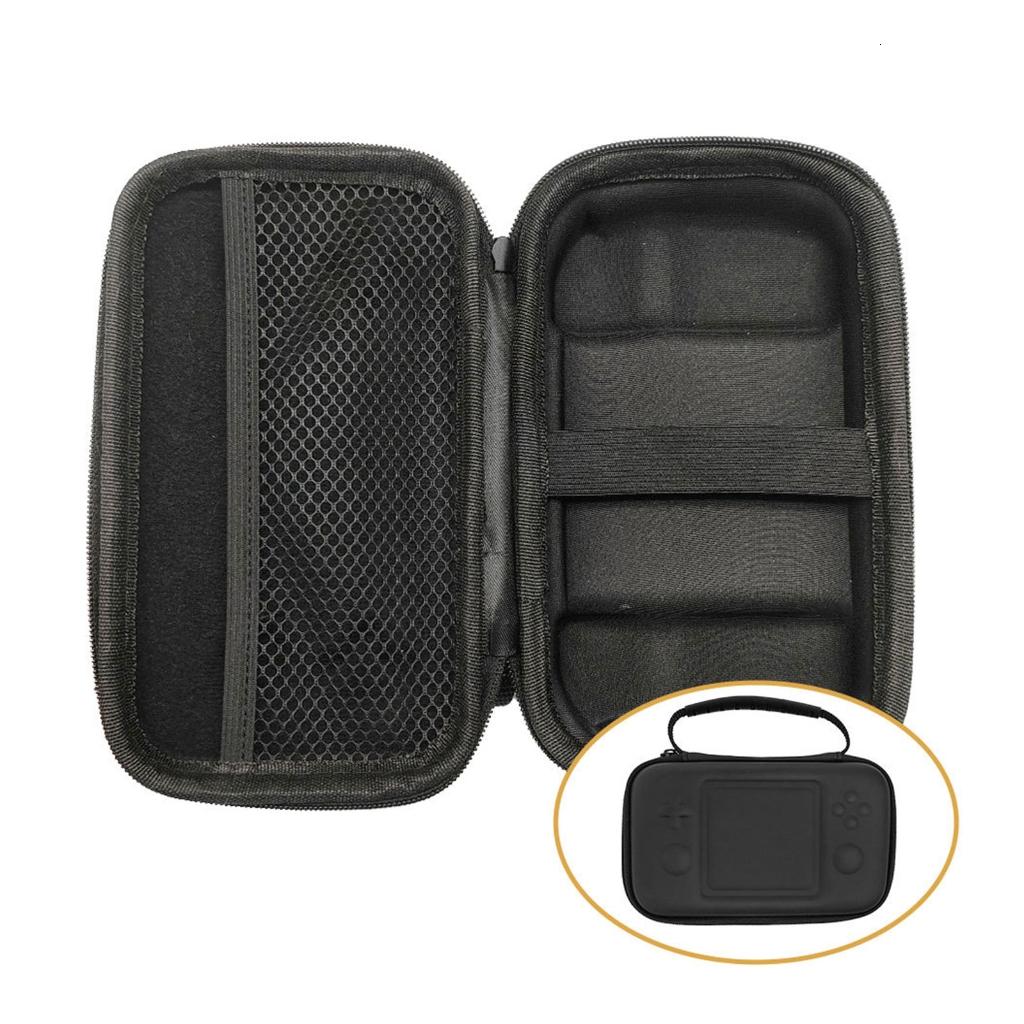 JNANEEI EVA Bag with Mesh Pocket Handheld Console Black Carrying Case ...