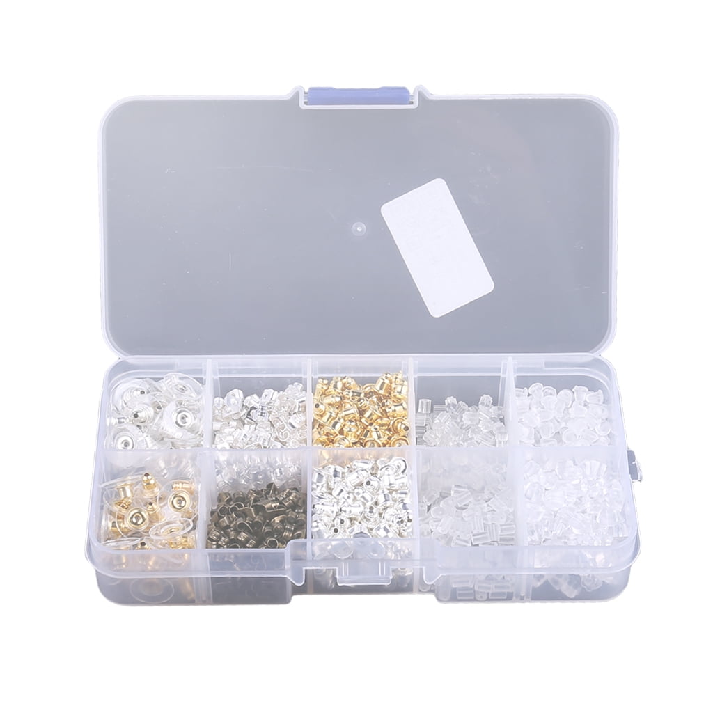 JNANEEI Earring Backs for Droopy Ears Earring Backs Replacements Bullet ...