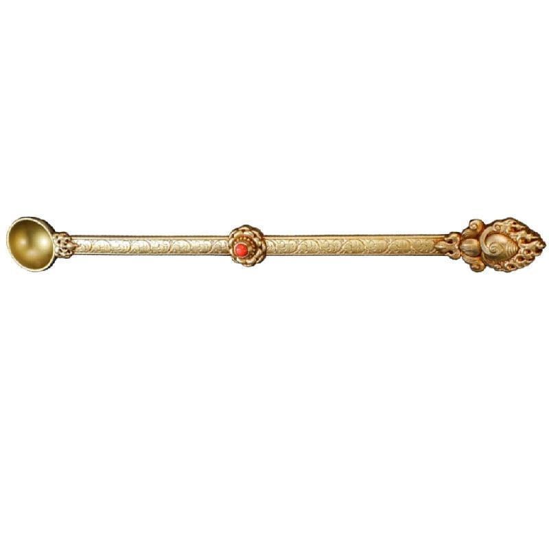JNANEEI Elegant Tibet Brass Spoon for Pouring Holy Water in Religious ...