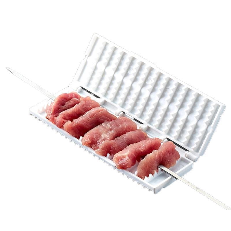 JNANEEI Food Grade Barbecue Kebab Meat Piercer Barbecue Tool Meat ...