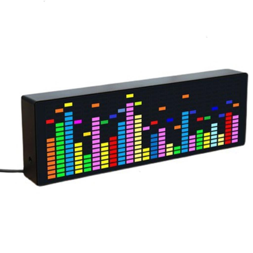 JNANEEI Full Color RGB Music Audio Spectrum Display Screen KTV Stage ...