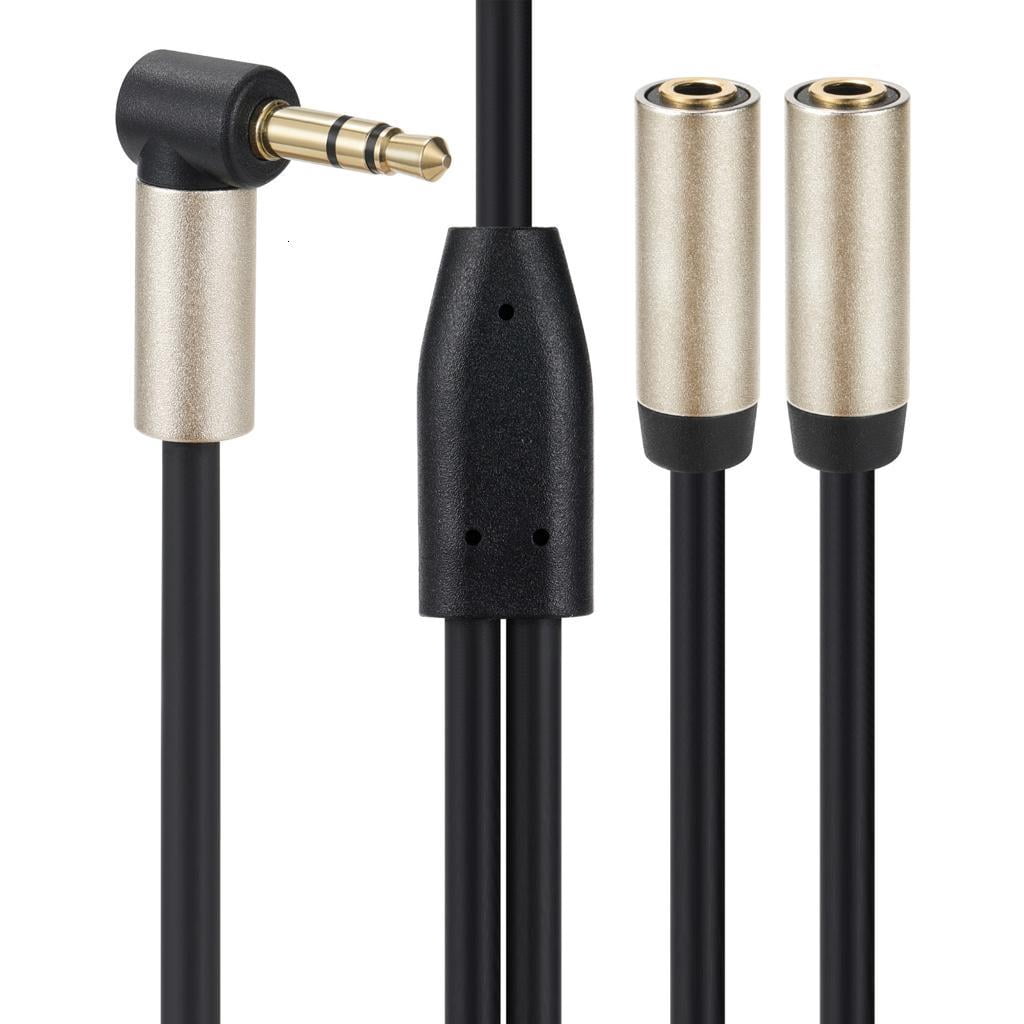 JNANEEI Headset Splitter, 3.5mm Headphone Mics Splitter Cable for ...