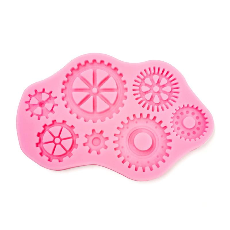 JNANEEI Industrial Wheel Silicones Molds Fondant Cake Molds Homes ...