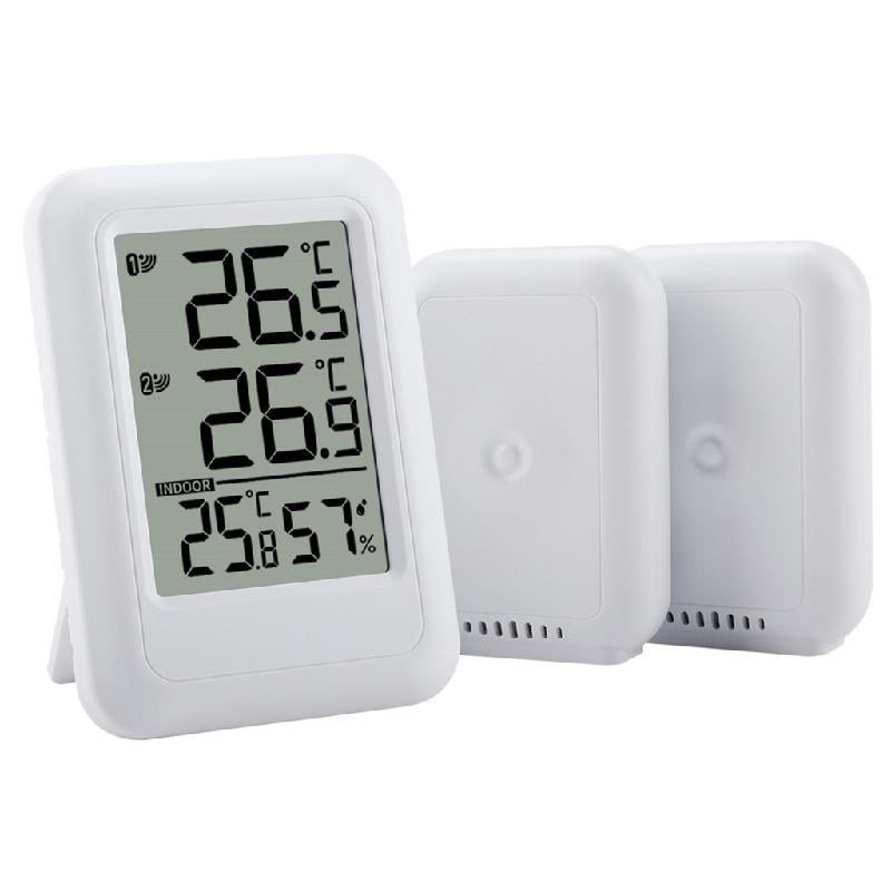 JNANEEI Inside Outside Humidity Temperature Indoor Outdoor Thermometers ...