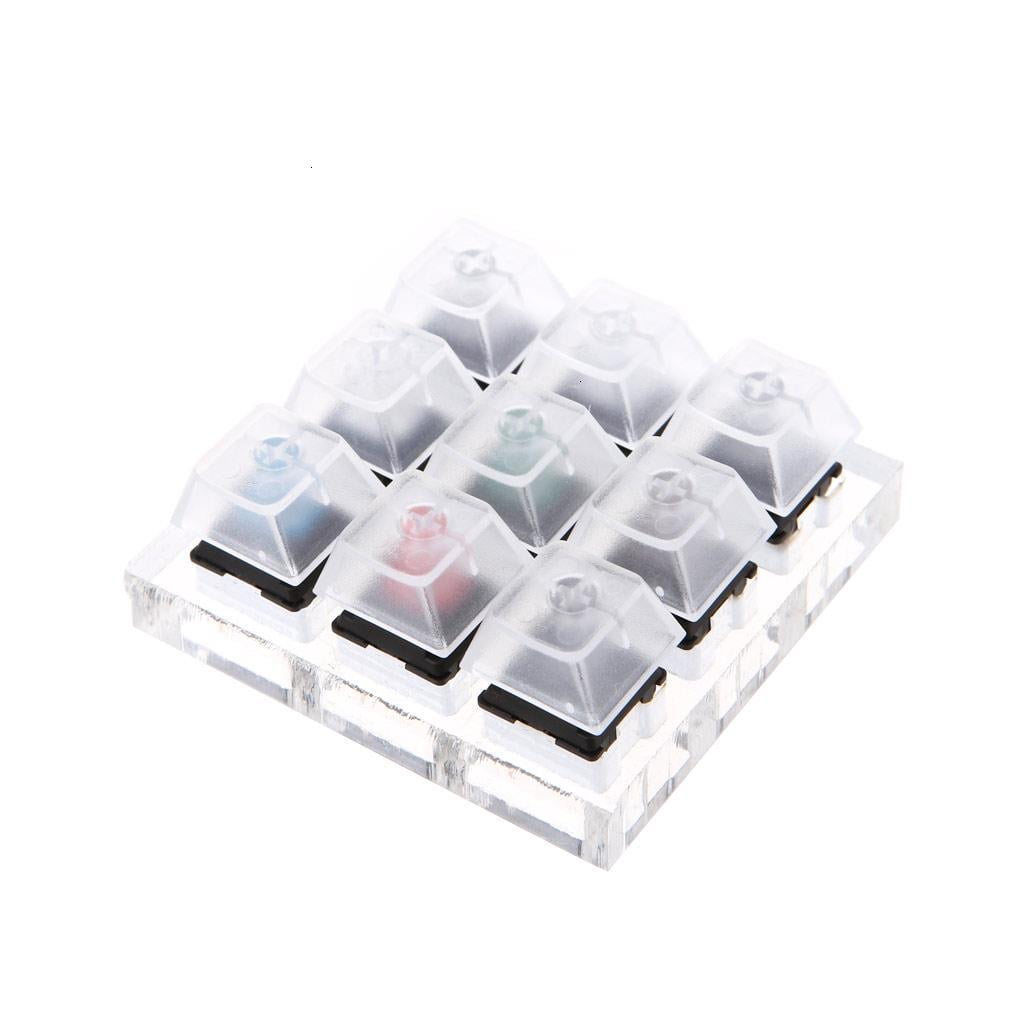 JNANEEI Keyboard Switches Tester Clear Keycaps 9 Switch Testing for ...