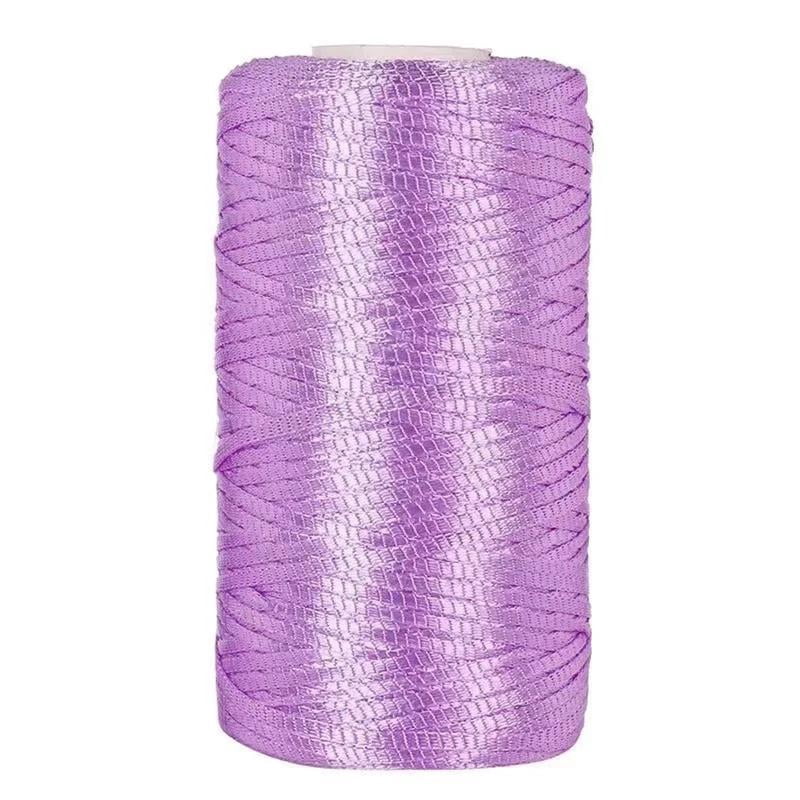 JNANEEI Knitting Crochet Silk Satin Thread Handmade Acrylic Yarn Weave ...