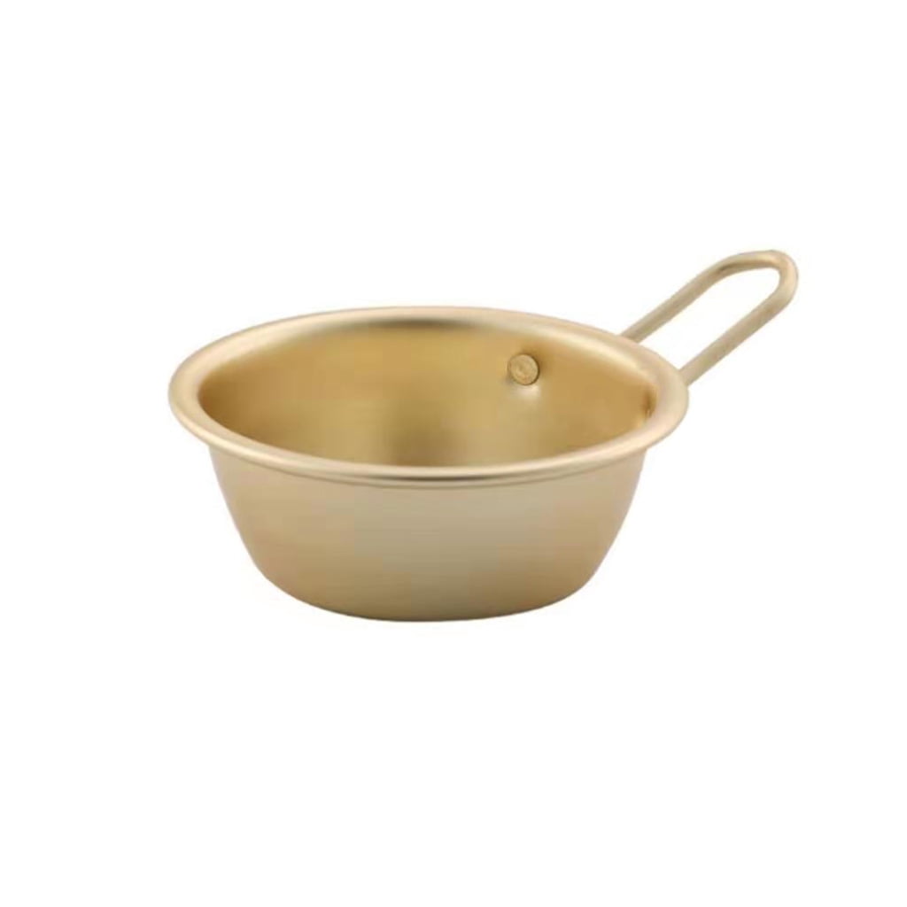 JNANEEI Korean Yellow Bowl Small Water Eating Rice Bowls Organizer ...
