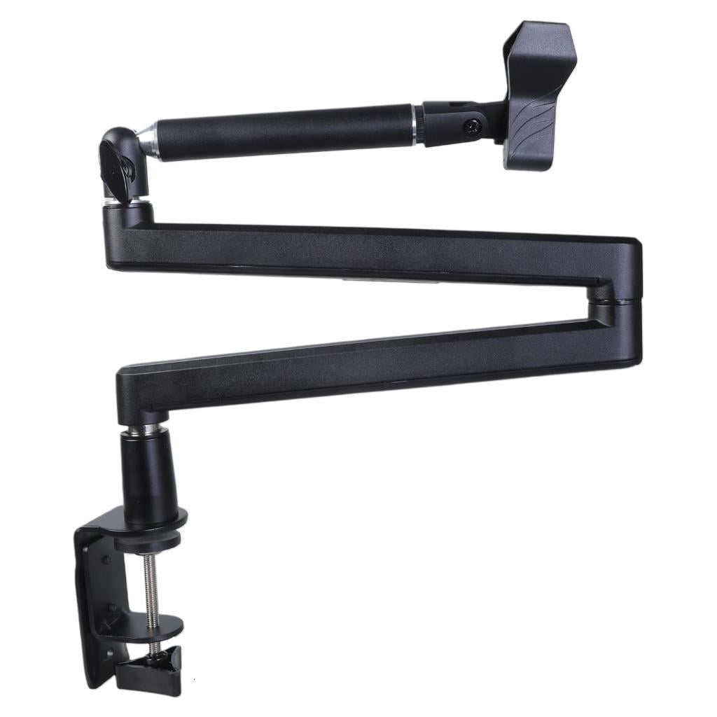 JNANEEI Microphone Boom Arm Low Profile Adjustable Stick Microphone Arm ...