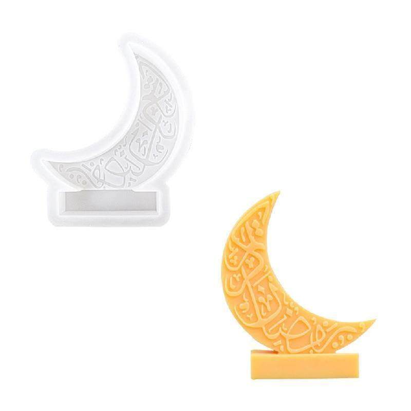 JNANEEI Moon Candle Molds Resin Silicone Molds Moon Shaped Castings ...