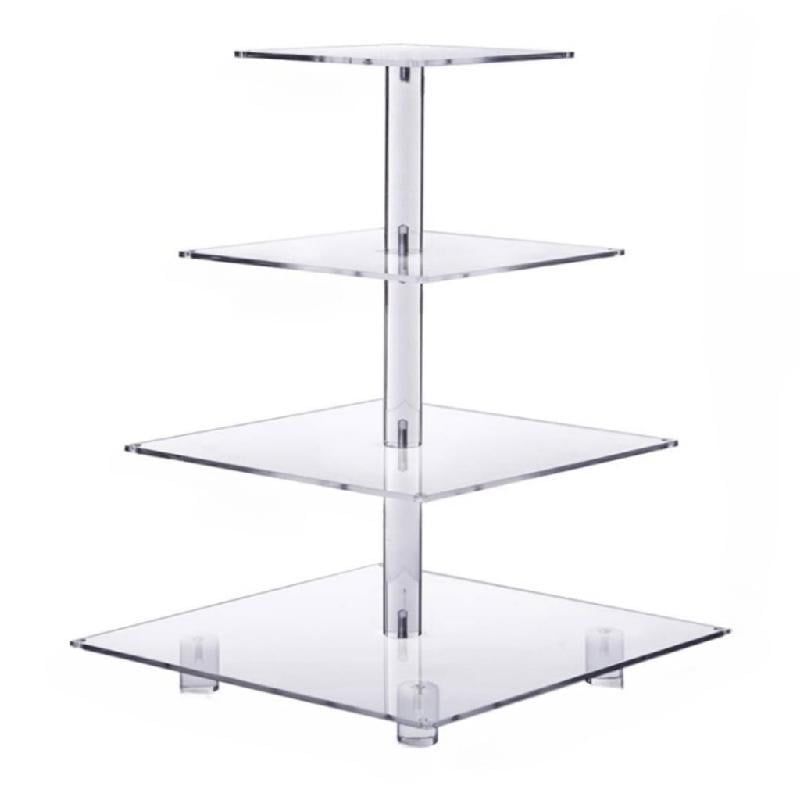 JNANEEI Multilayer Display Shelf Acrylic Rack Dessert Display Stand for ...