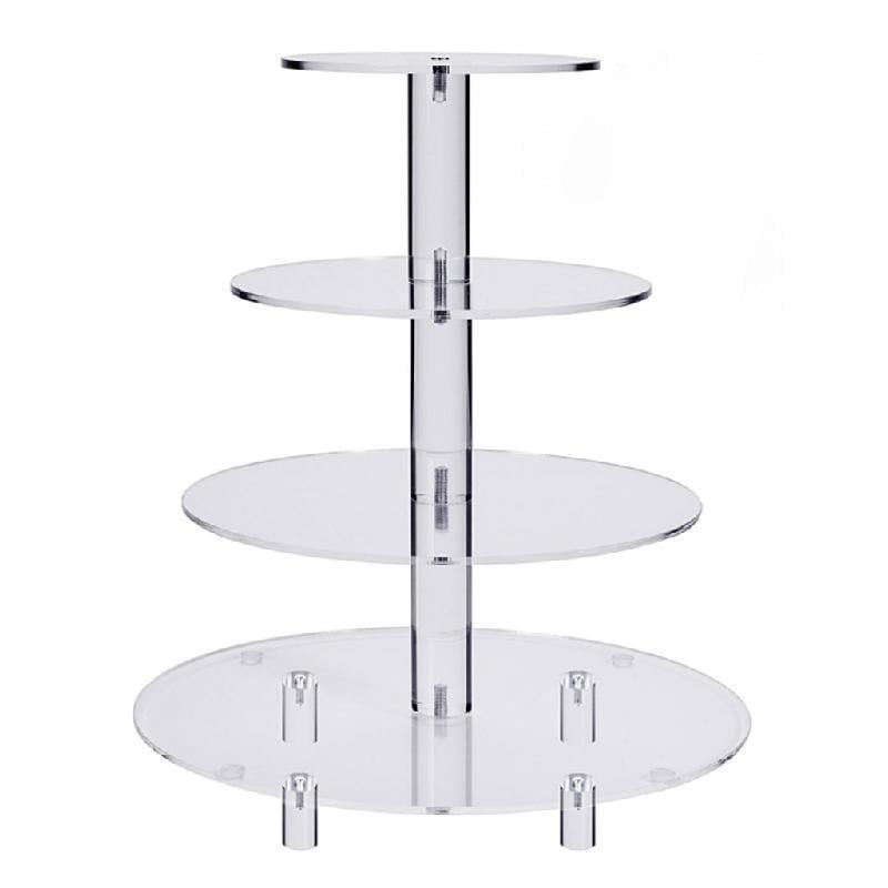 JNANEEI Multilayer Display Shelf Acrylic Rack Dessert Display Stand for ...