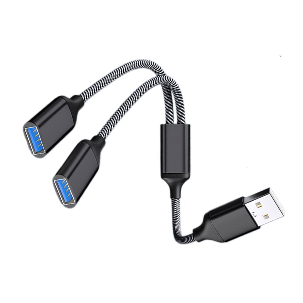 JNANEEI Multiport USB Splitter Cable, USB Power Adapter 1 Male to 2 ...