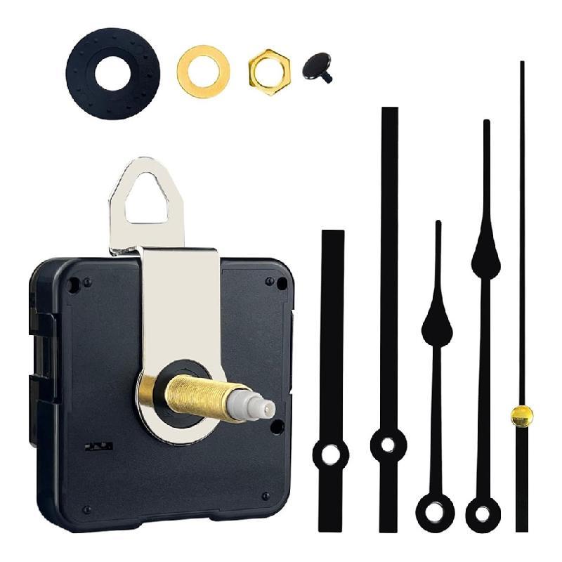 JNANEEI Noiseless Clock Mechanism Kits Quartzs Timepiece Movement ...