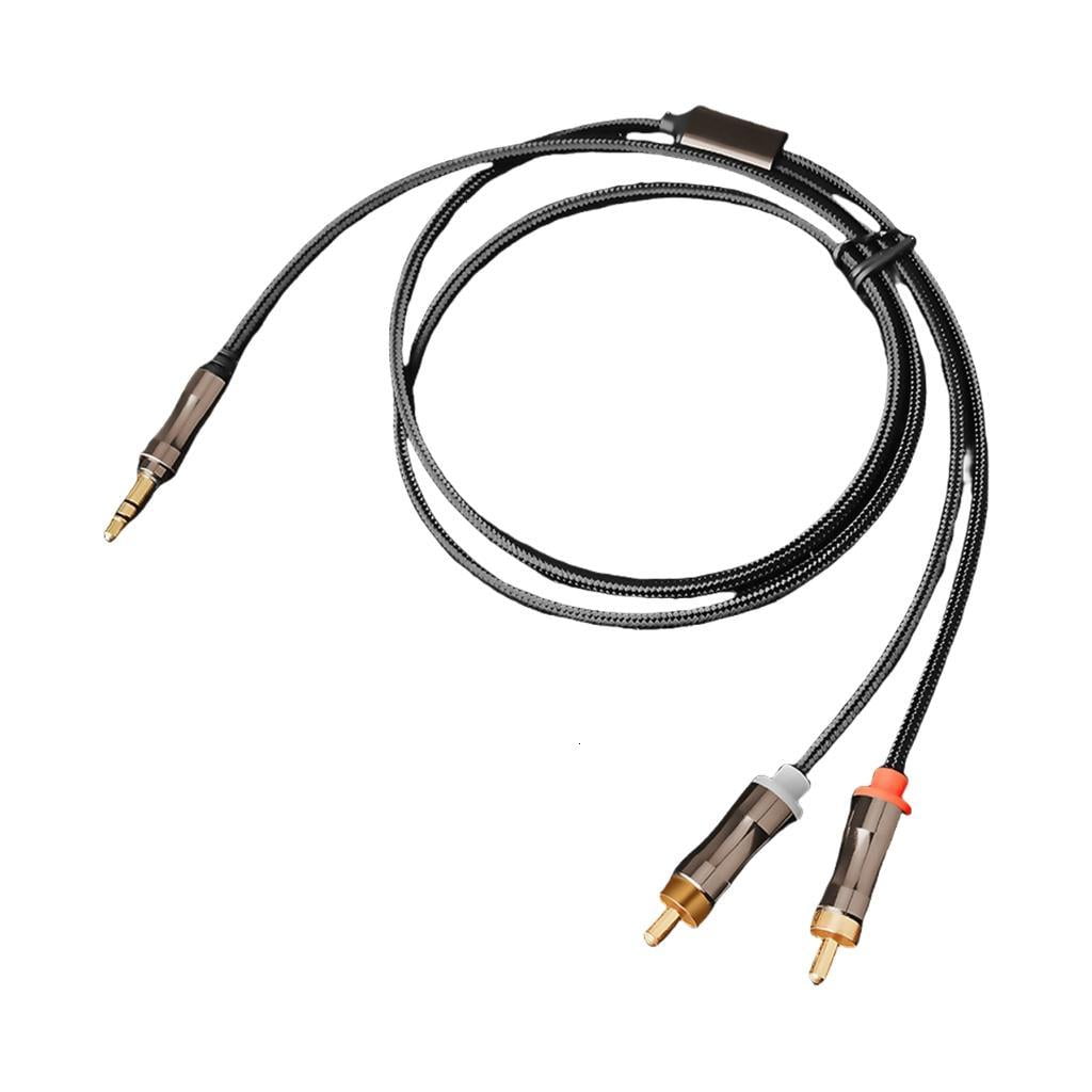 JNANEEI Nylon Weaving 3.5mm Cable Male Connector Wire for MP3 Players ...