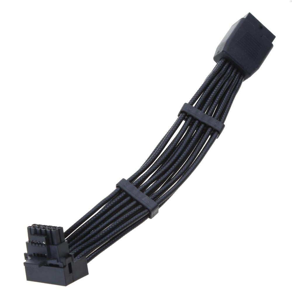 JNANEEI PCIE5.0 Elbow Cable 16Pin Video Card Cable with Flip Head Elbow ...