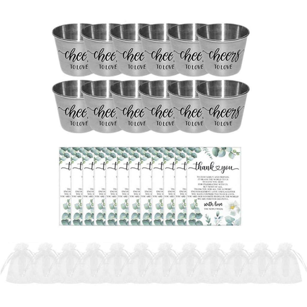 JNANEEI Pack Of 12 Wedding Souvenirs Party Favors with Sheer Bags and ...