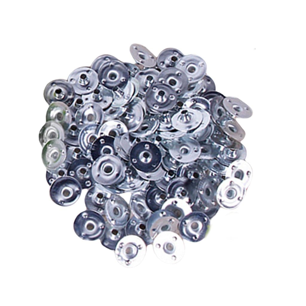 JNANEEI Pack of 100 Metal Candle Wick Sustainers Tabs Candle Wick ...