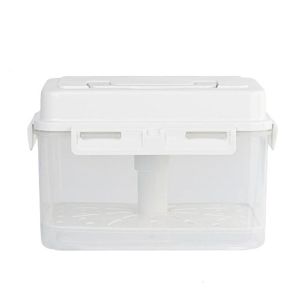 JNANEEI Plastic Pickle Jar with Handle Storage Box for Preserving and ...