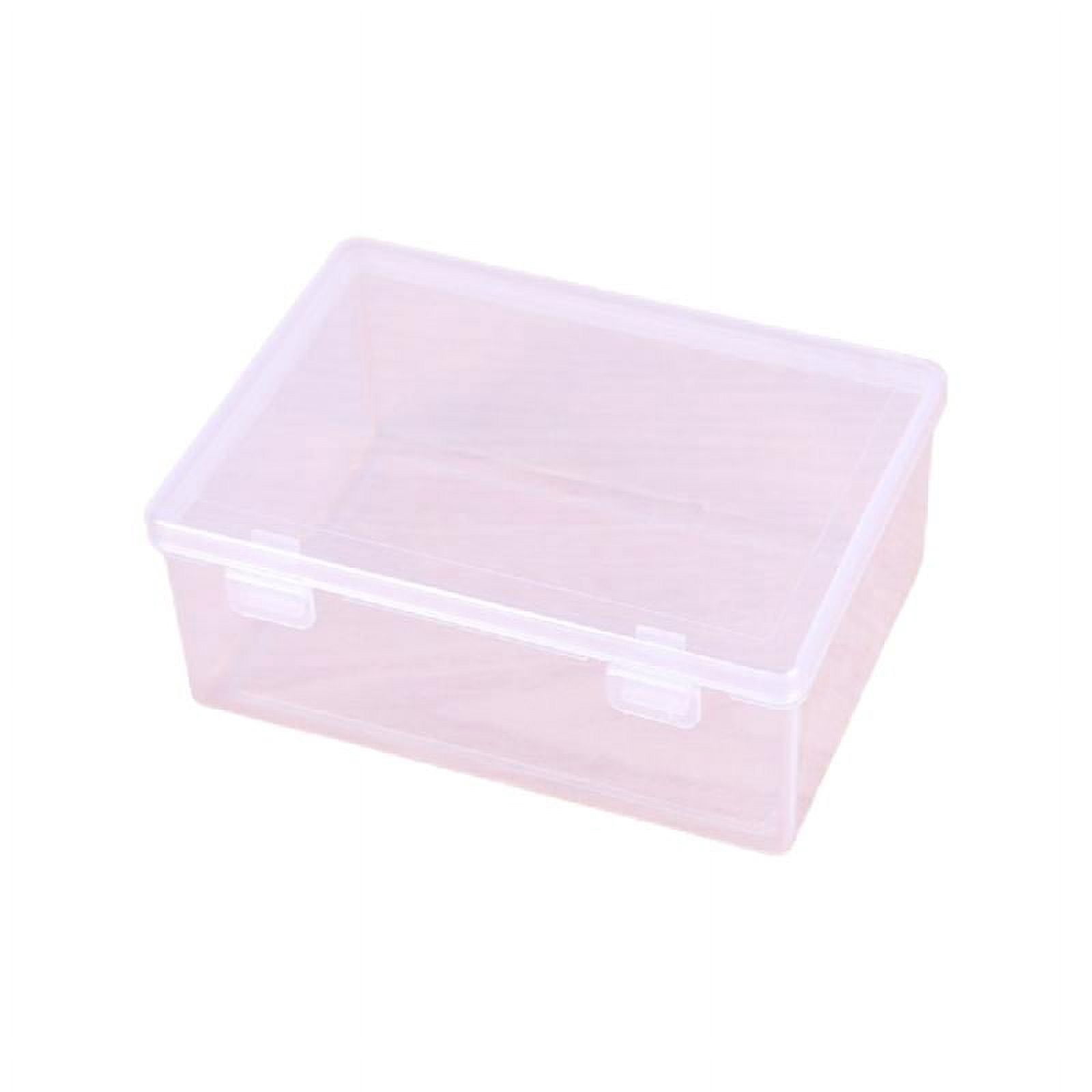 JNANEEI Plastic Storage Organizers with Lids Clear Storage Box Clear ...