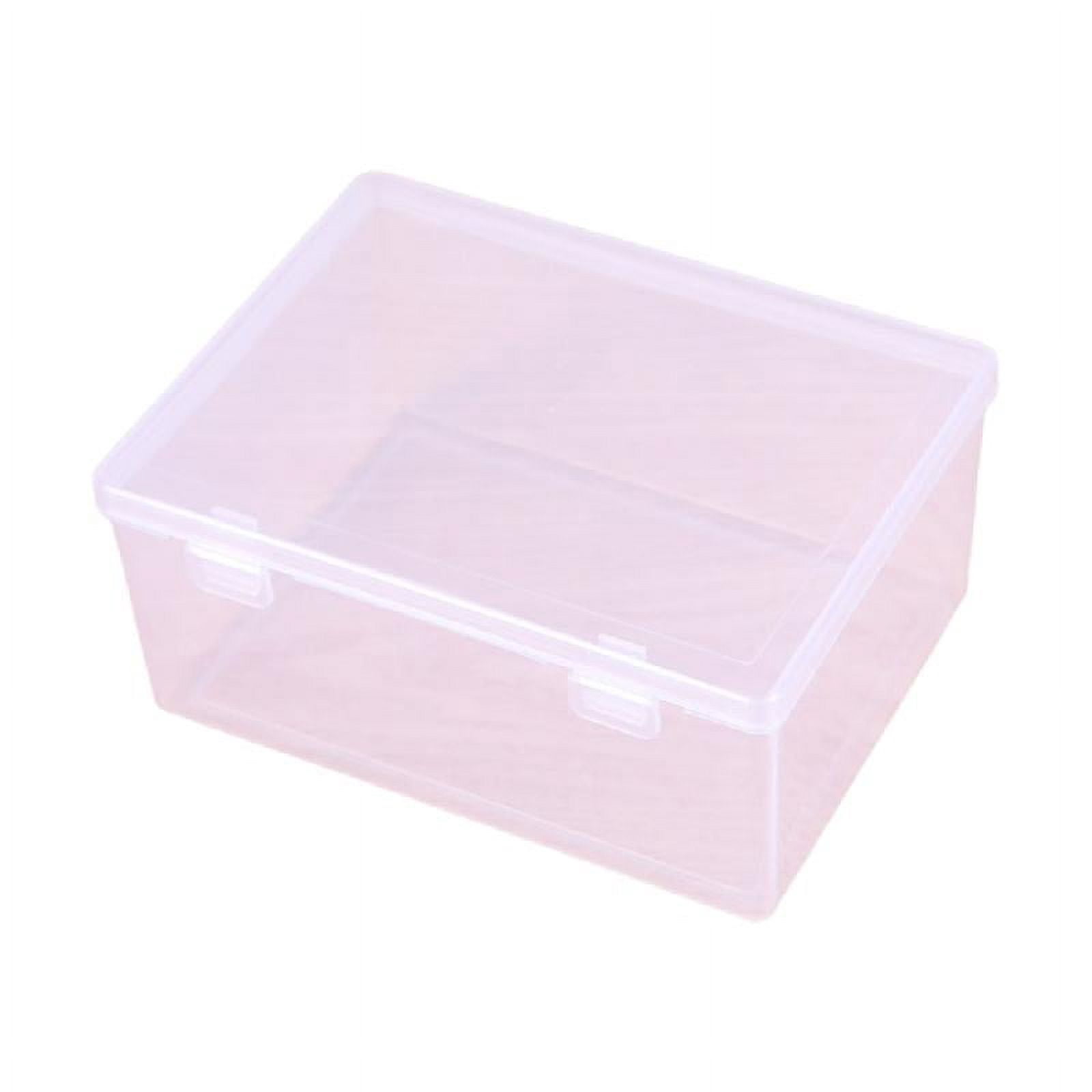 JNANEEI Plastic Storage Organizers with Lids Clear Storage Box Clear ...