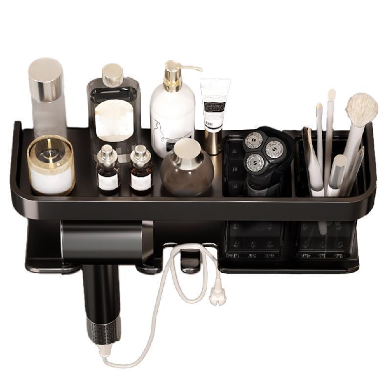 JNANEEI Practical Hair Dryer Bracket Handy Aluminum Organizer Stand for ...